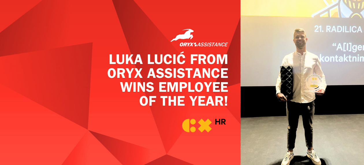Luka Lucić from ORYX Assistance wins Employee of the year! | Zubak Grupa